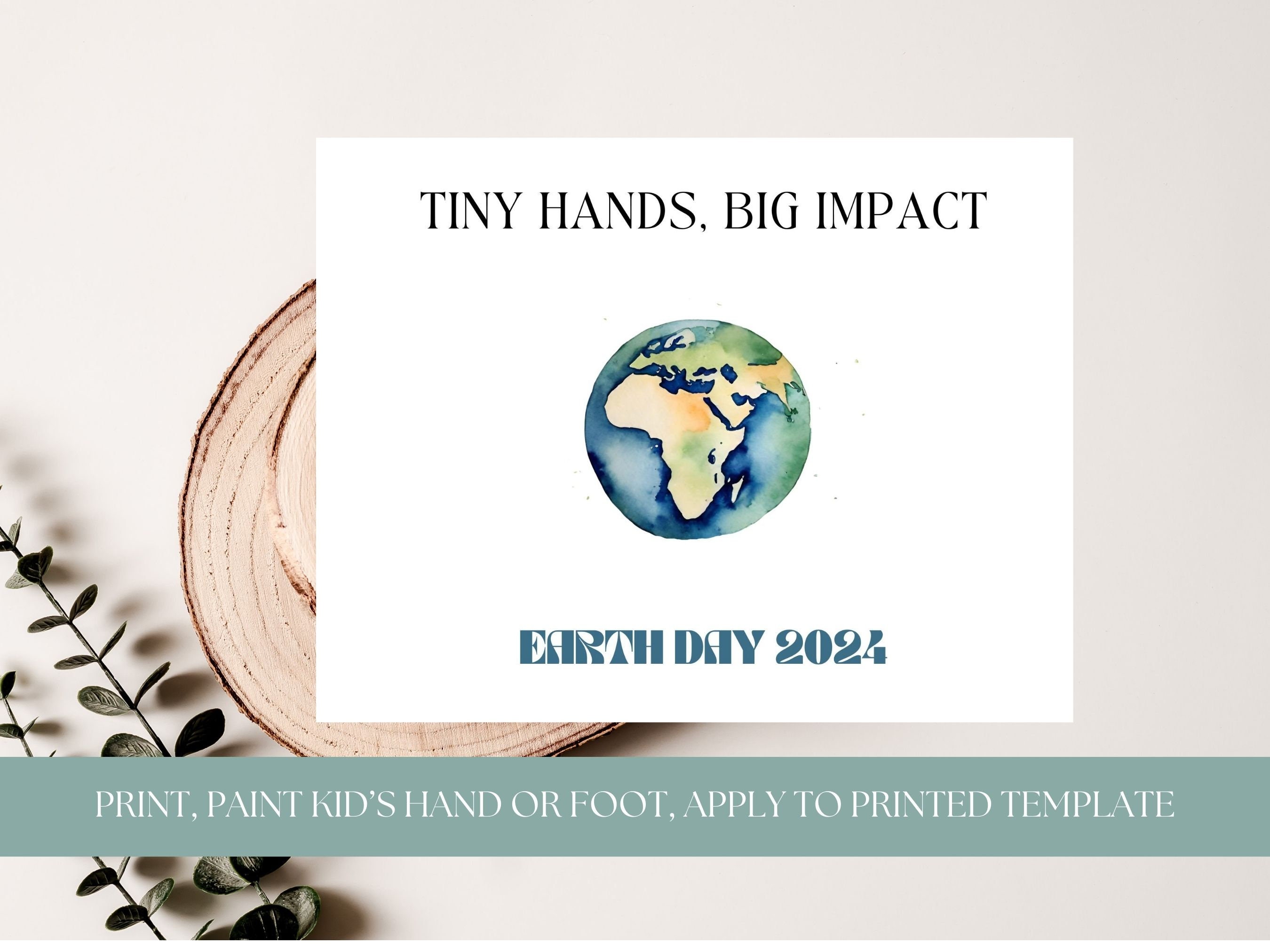 Earth Day Handprint, Kids Homemade Art, Footprint Handprint Craft ...