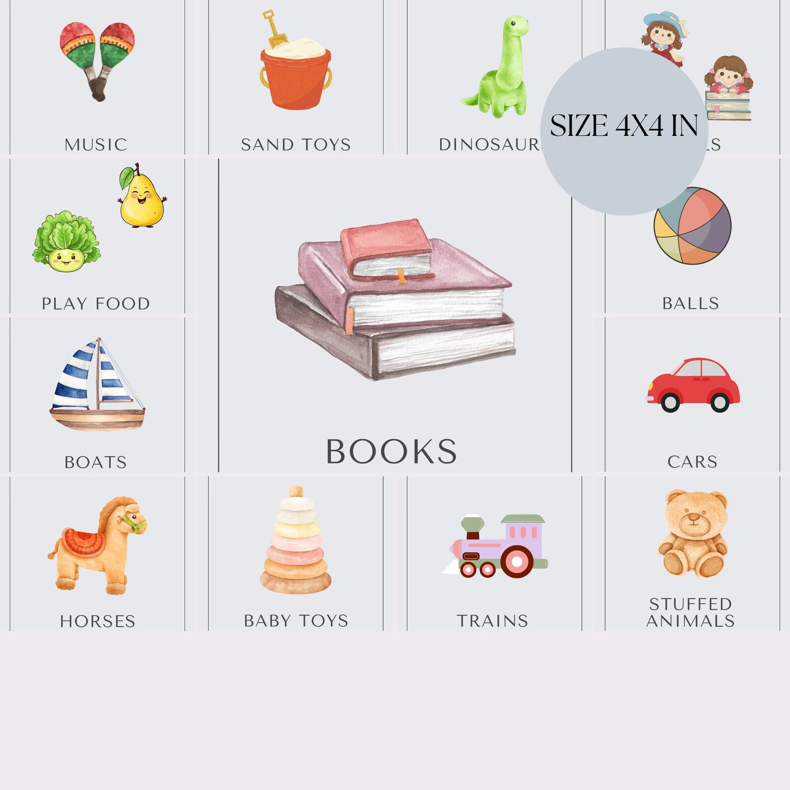 Cute Toy Box Labels for Organizing Playroom, Storage Labels Printable ...