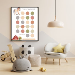 Reward Chart Farm Animals, Cute Printable Behavior Chart, Children ...