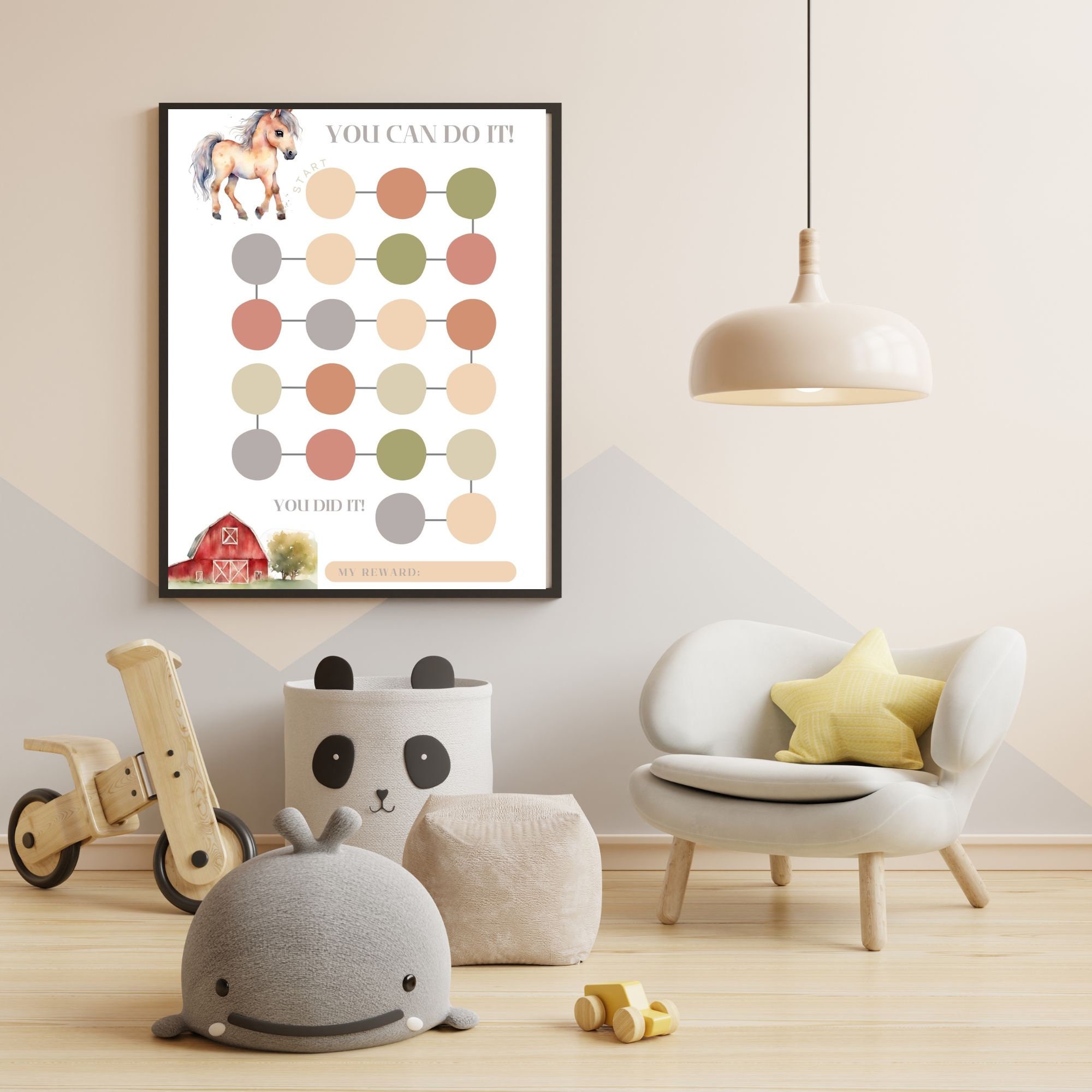 Reward Chart Farm Animals Cute Printable Behavior Chart - Etsy