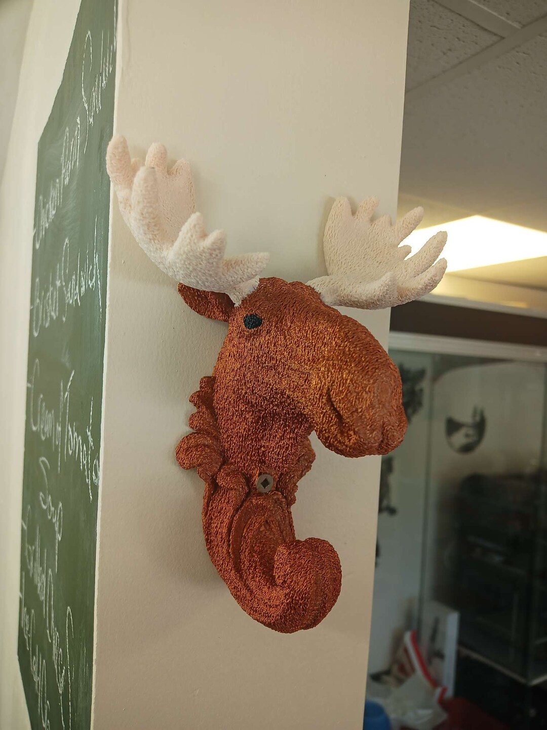 Rustic Fuzzy Moose Hook: 3D Printed Lodge Decor - Etsy