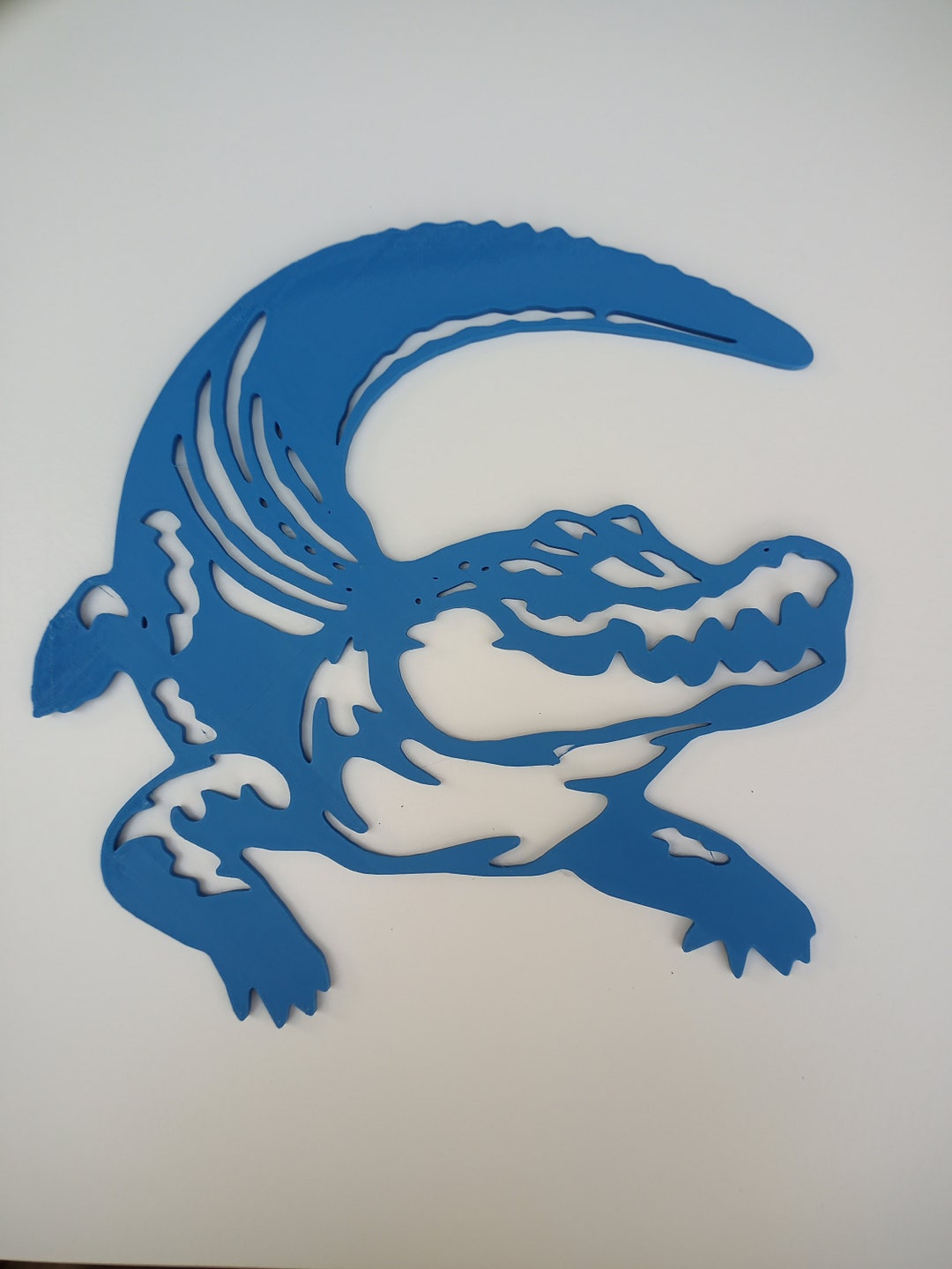 Stylized Crocodile Wall Art - Etsy