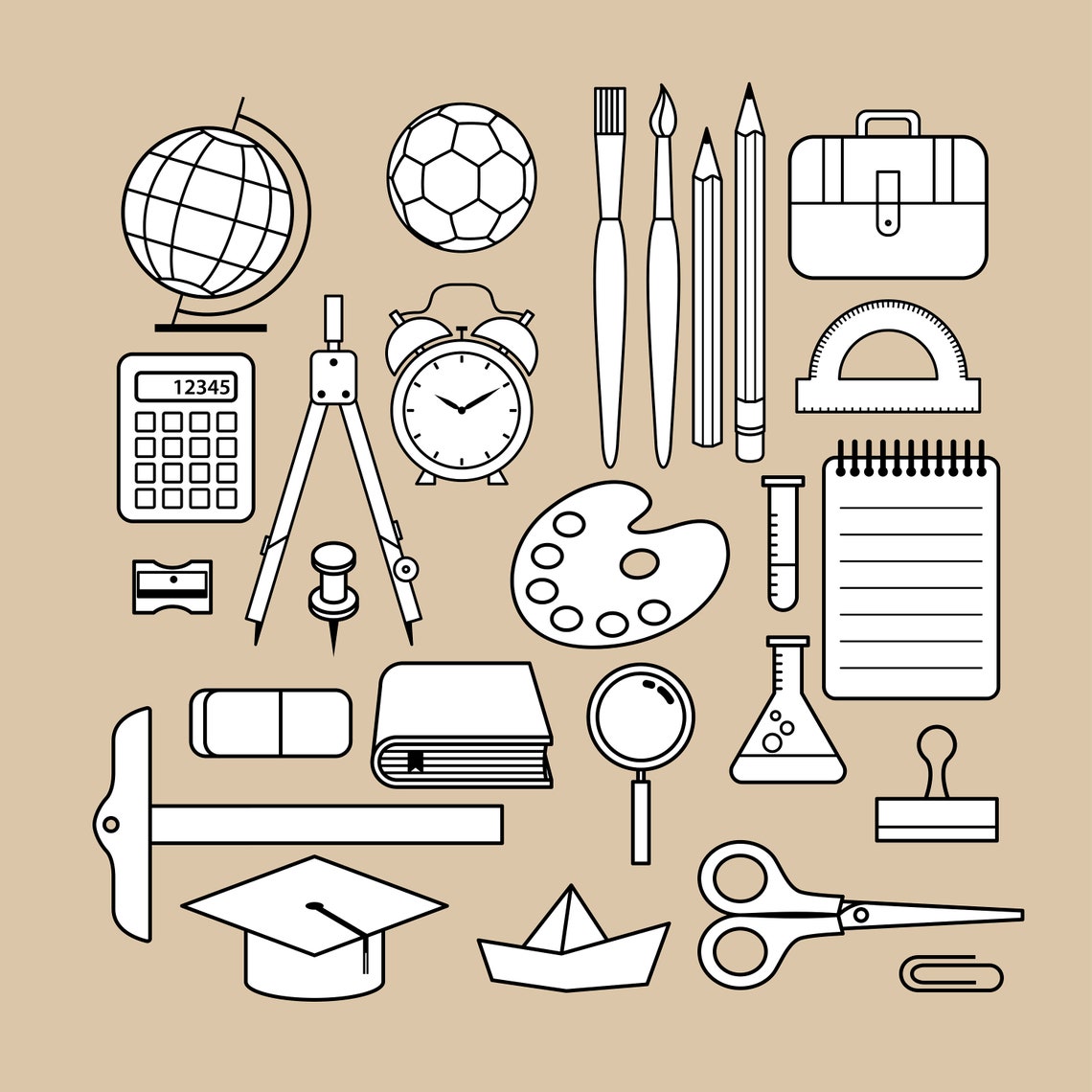 Digital Printable Vector Multicolored back to School Text. Welcome Back ...