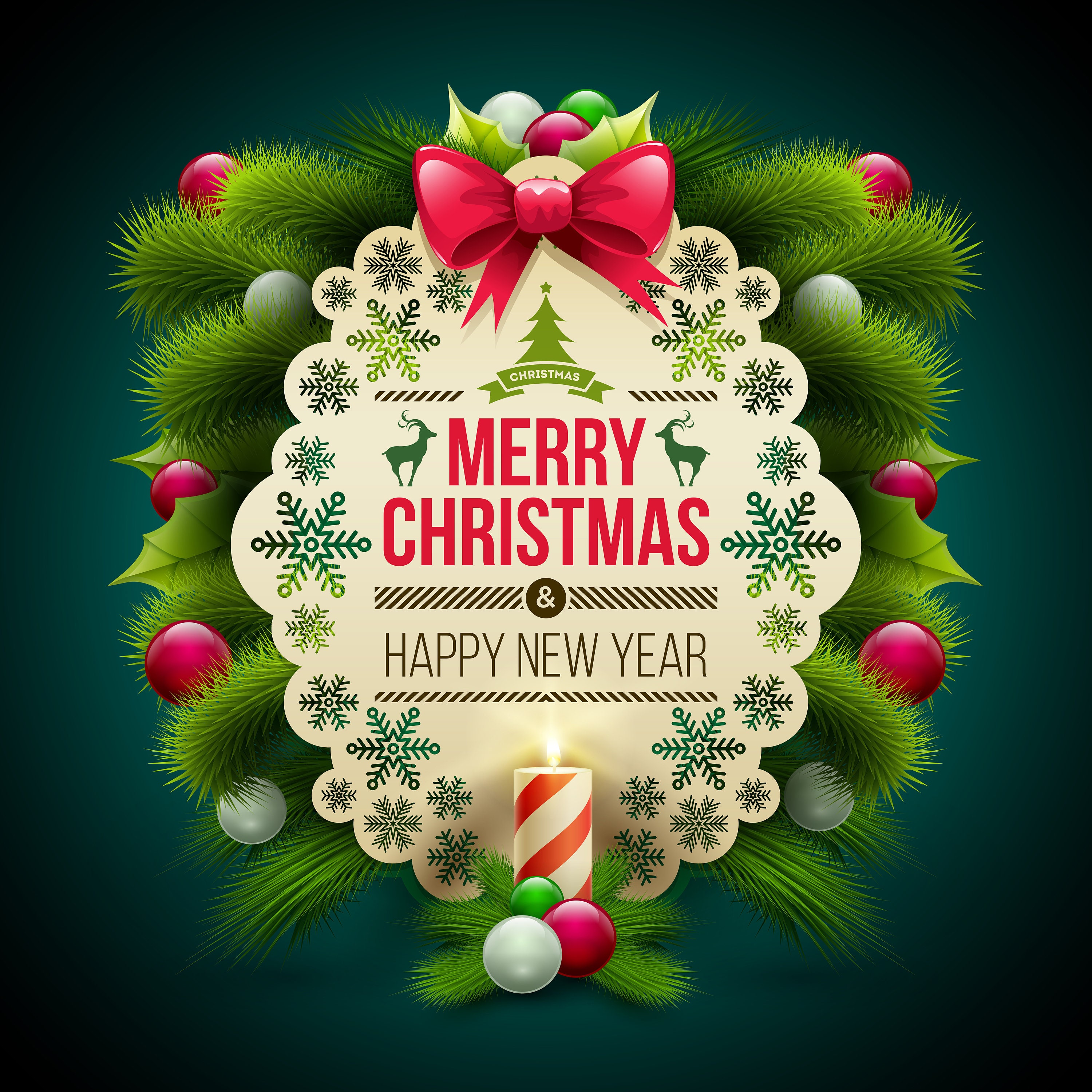 Digital Printable Illustrations of Christmas Cards Sticker or - Etsy