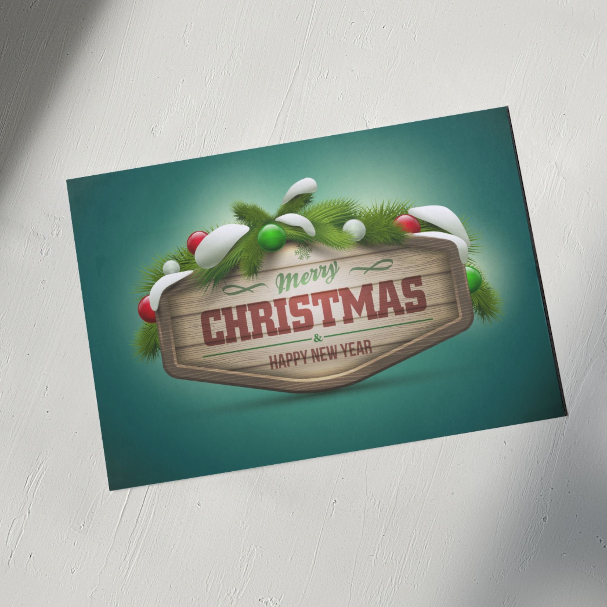6 Digital Printable Vector Christmas Card, Poster or Sticker ...