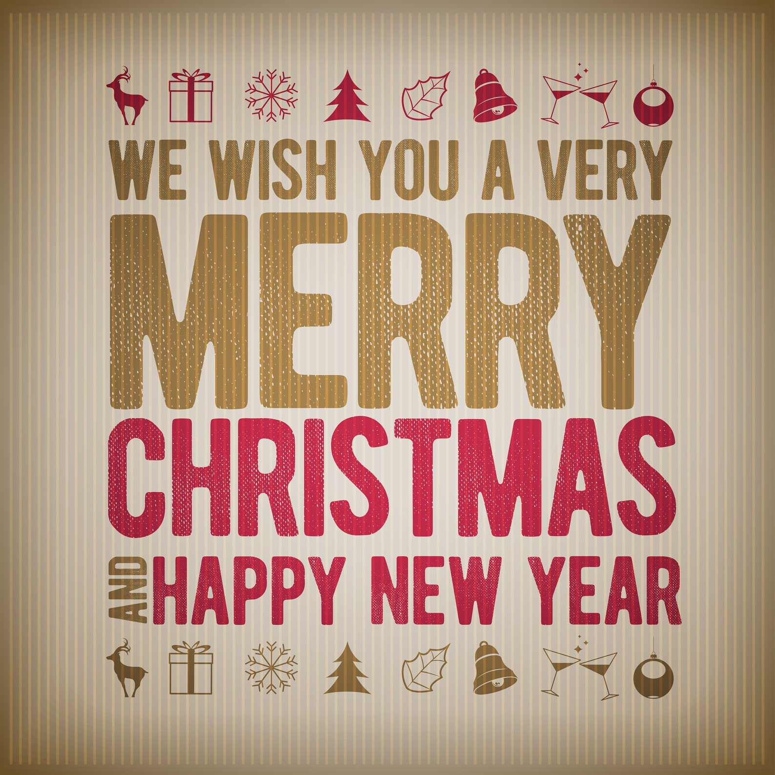 Digital Printable Illustrations of Christmas Cards, Sticker or Posters ...