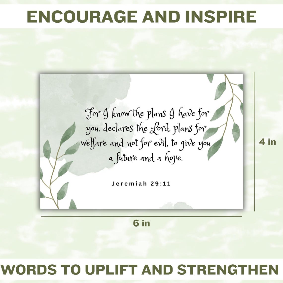 Scripture Cards: Uplifting Bible Verse Cards (digital Printable) - Etsy
