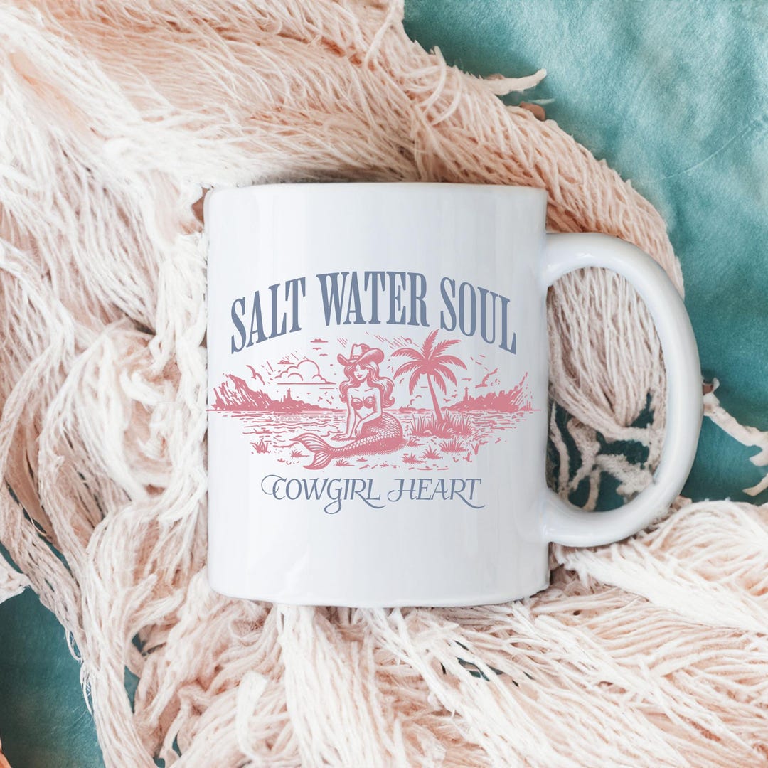 Salt Water Soul Cowgirl Heart Png Coastal Cowgirl Digital Download ...