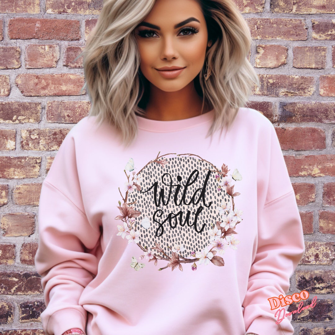 Wild Soul Floral Cheetah Svg PNG Boho Png Digital Download Cowgirl ...