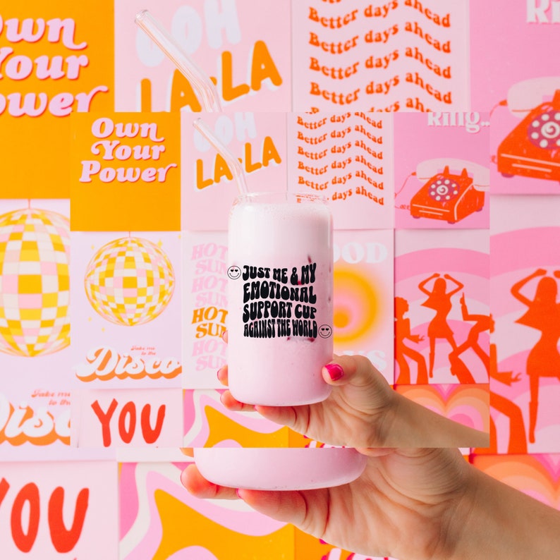 Emotional Support Cup Svg Png File Instant Download Gift for Coffee ...