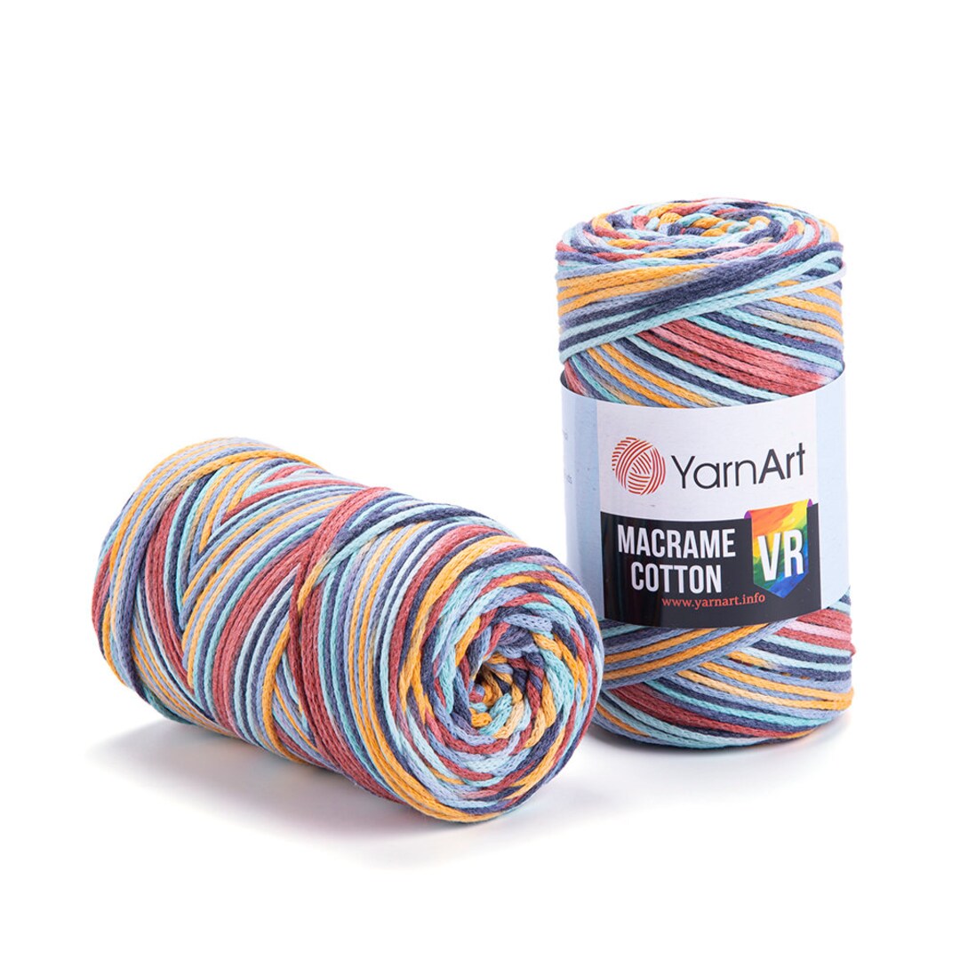 Colorful Yarnart Macrame Cotton Cord, Home Decoration Yarns, Polyester ...