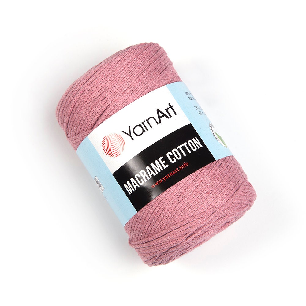 Yarnart Macrame Cotton Yarn, Macrame Cord, Polyester Rope, Yarn for DIY ...