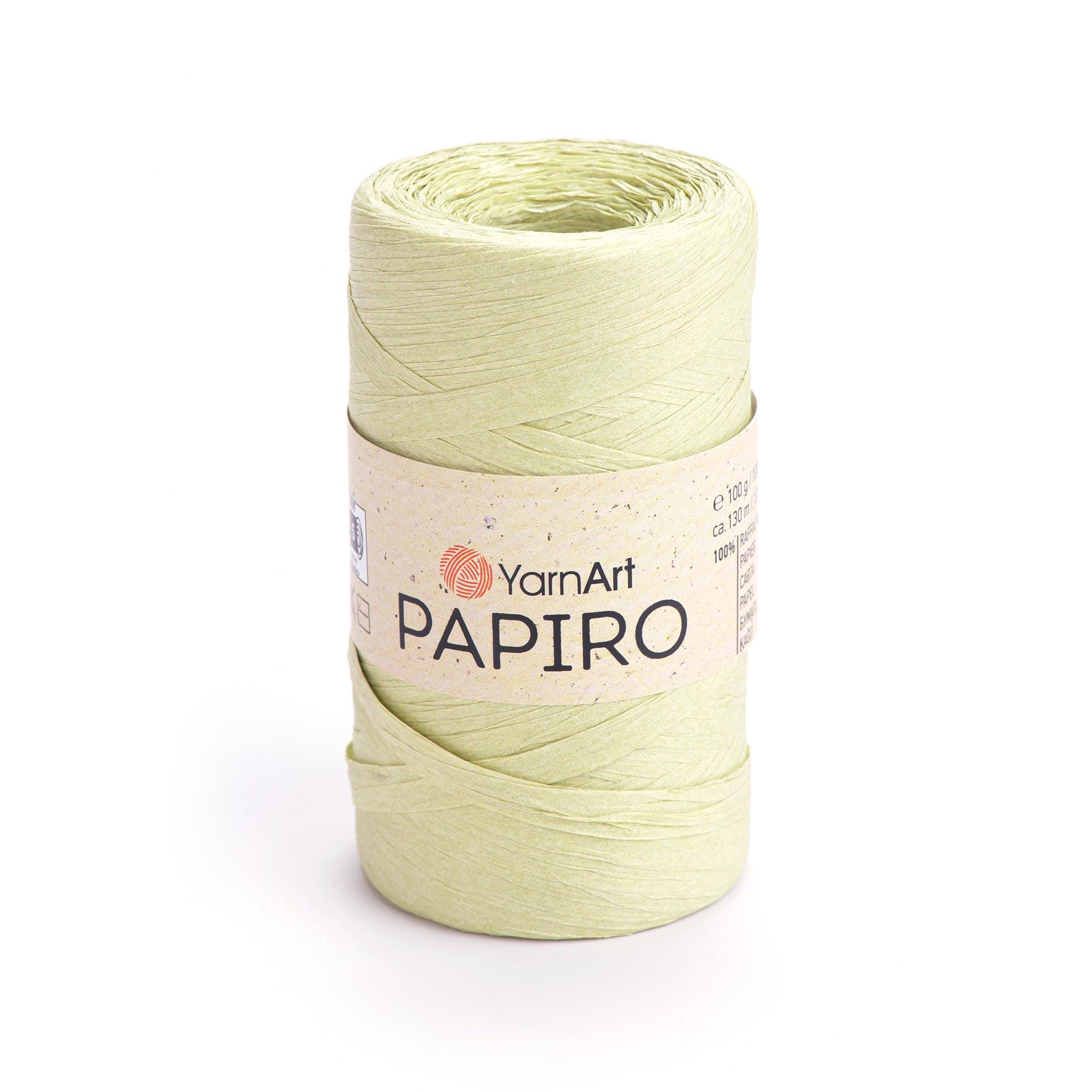 Yarnart Papiro Natural Raffia Yarn – 100g/130m | Eco-friendly Crafting ...