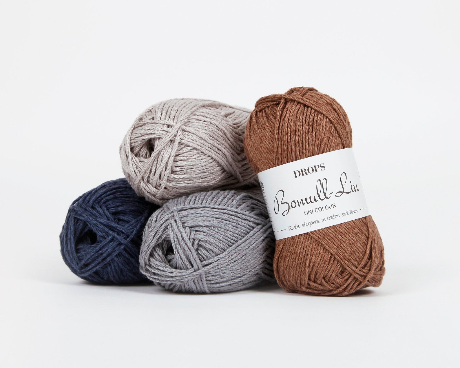 DROPS Bomull-lin, Cotton and Linen Yarn, Natural Yarn Linen, Yarn for ...