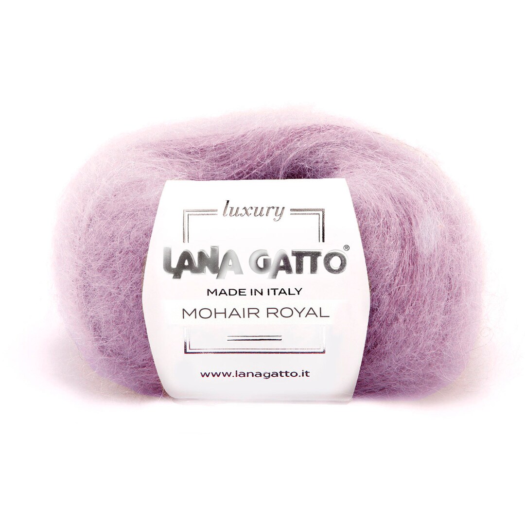 Lana Gatto Mohair Rayal Yarn, Luxury Blend Mohair and Silk Nylon, Made ...