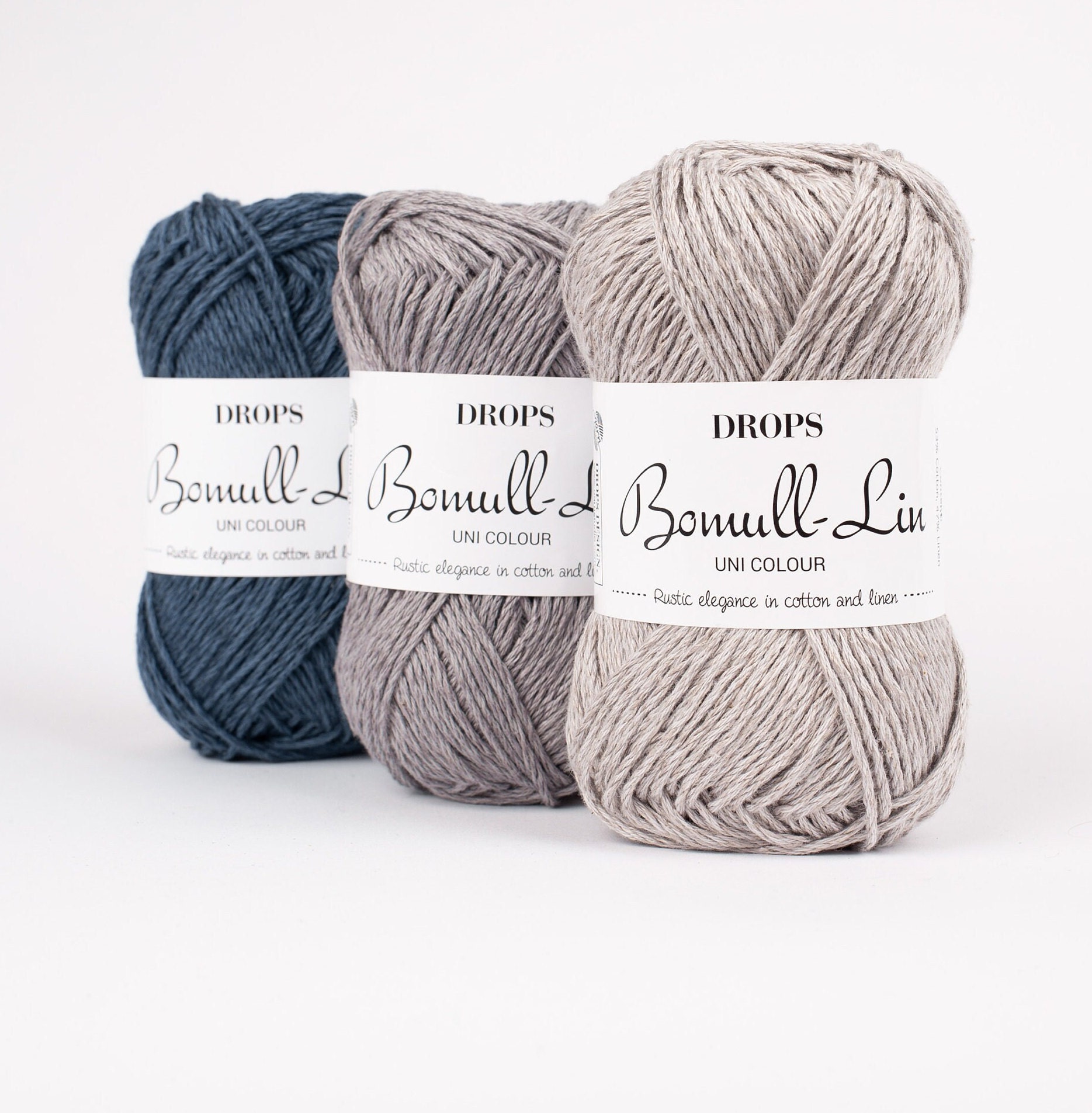 DROPS Bomull-lin, Cotton and Linen Yarn, Natural Yarn Linen, Yarn for ...