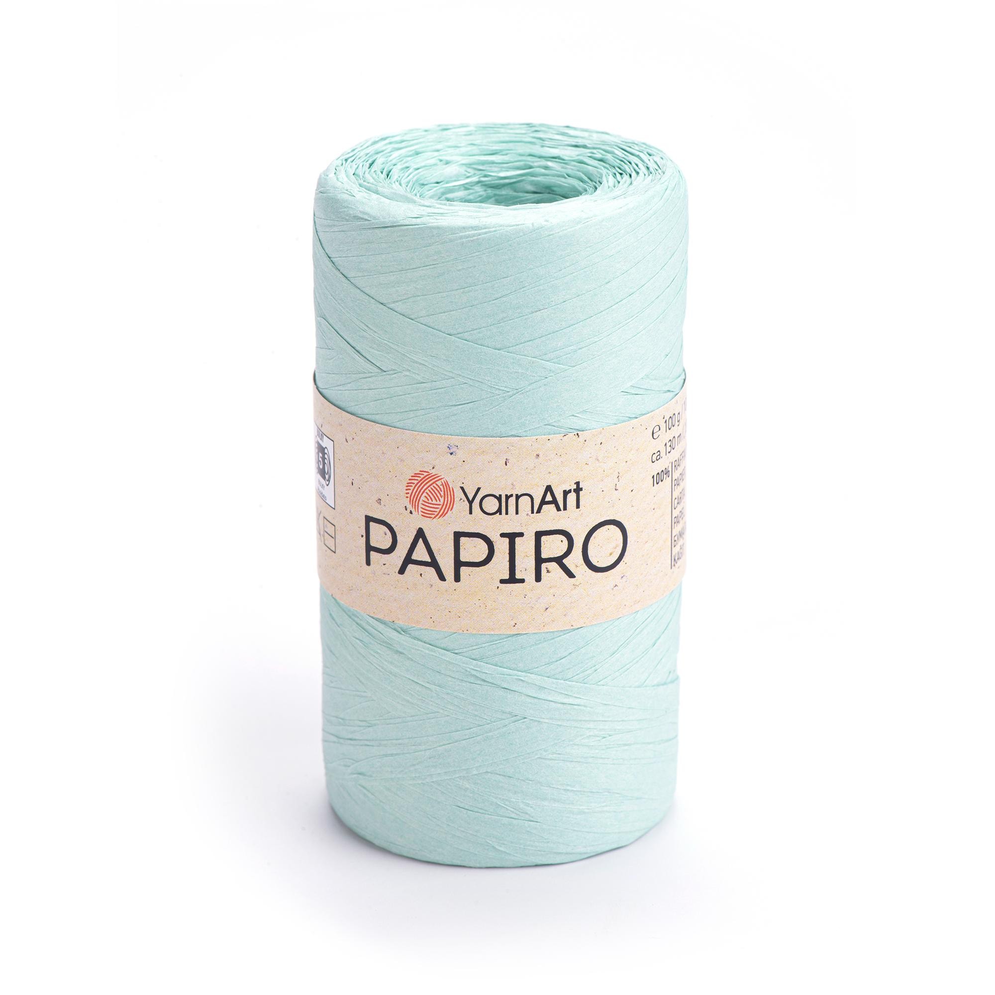 Yarnart Papiro Natural Raffia Yarn – 100g/130m | Eco-friendly Crafting ...