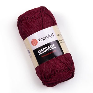 Yarnart Macrame Cord, Macrame Yarn, Polyester Rope, Rugs Yarn, Home ...