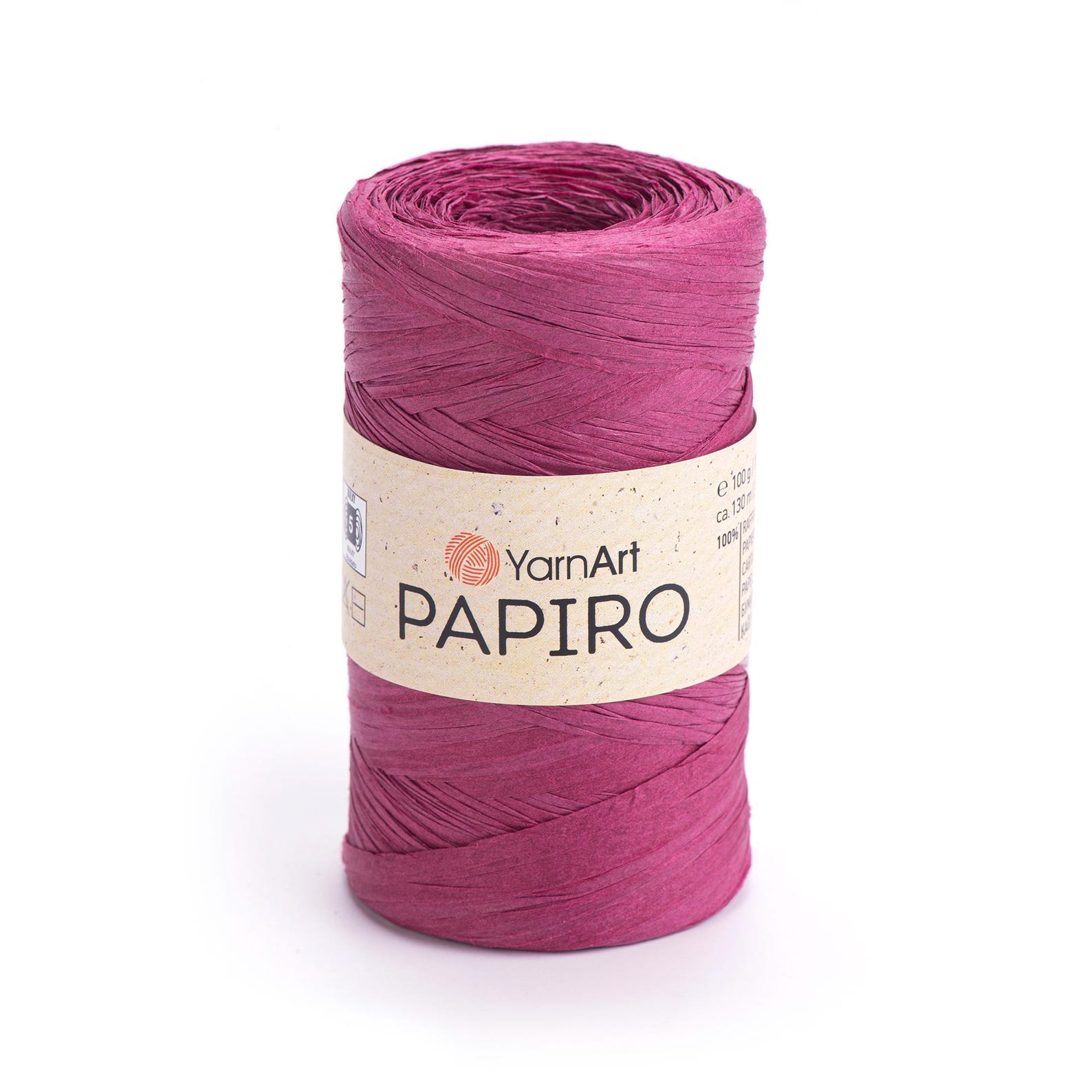 Yarnart Papiro Natural Raffia Yarn – 100g/130m | Eco-friendly Crafting ...