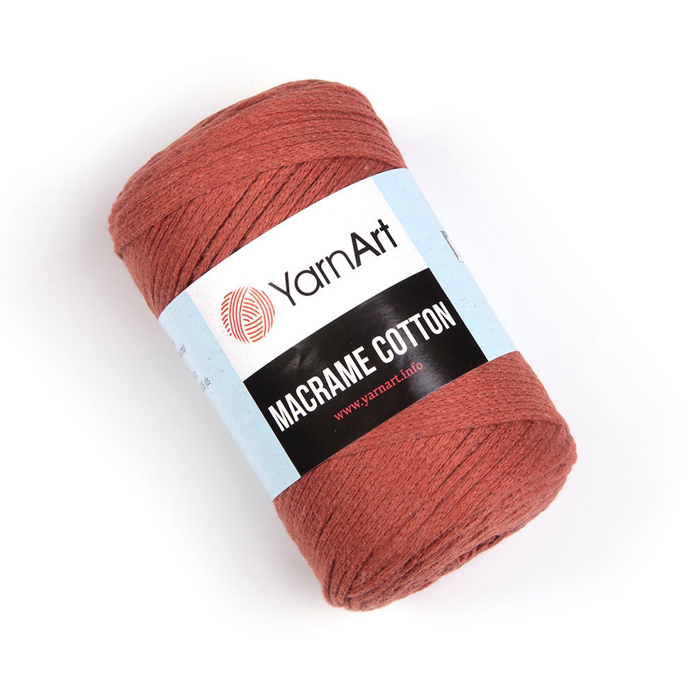 Yarnart Macrame Cotton Yarn, Macrame Cord, Polyester Rope, Yarn for DIY ...