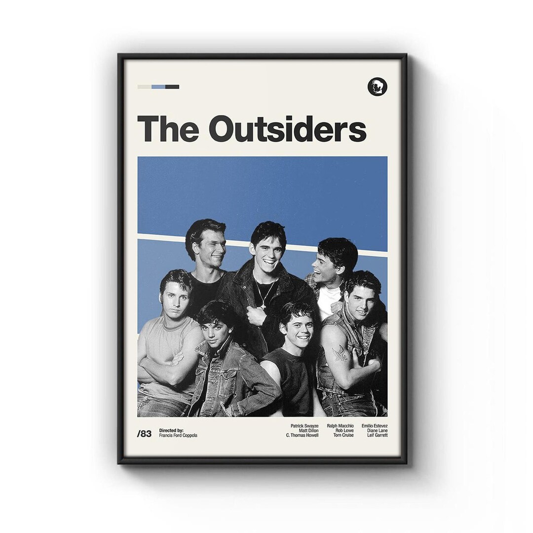Mid Century Modern the Outsiders Movie Poster Retro Movie - Etsy