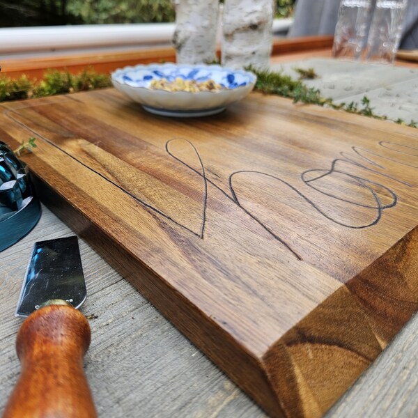 Wood Burned Charcuterie Board - Etsy