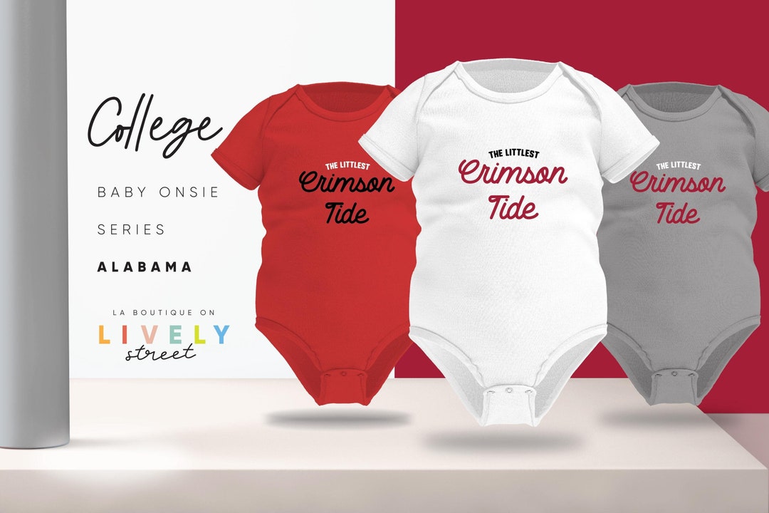 Alabama Football Onesie - Littlest Crimson Tide - Etsy