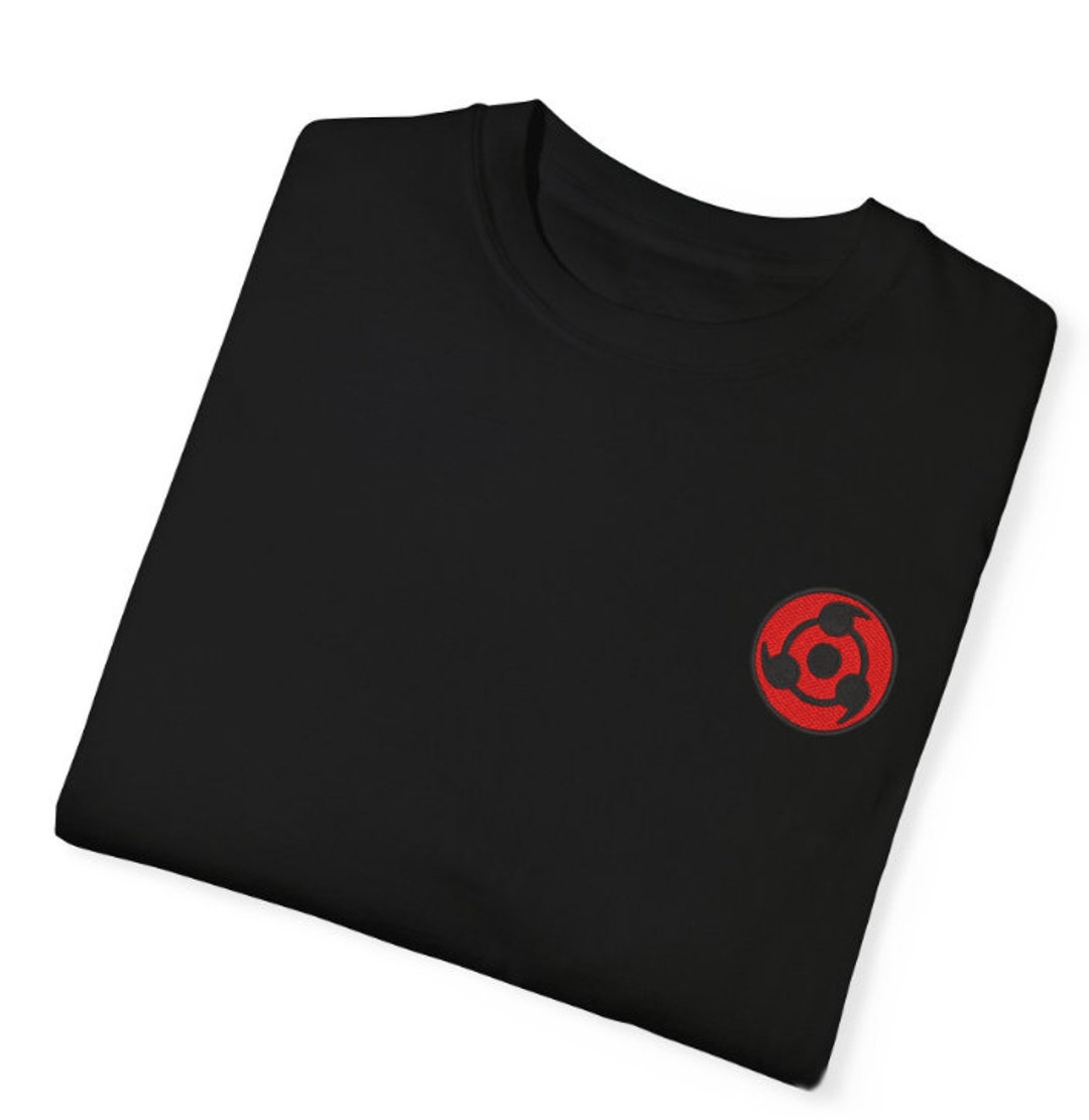 Sharingan Embroidery T-shirt Red Black Eyes Personalized Birthday Gift ...