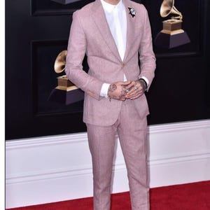 Suit for Men Dusty Rose Mens Suit for Wedding, Groom and Groomsmen Suit ...