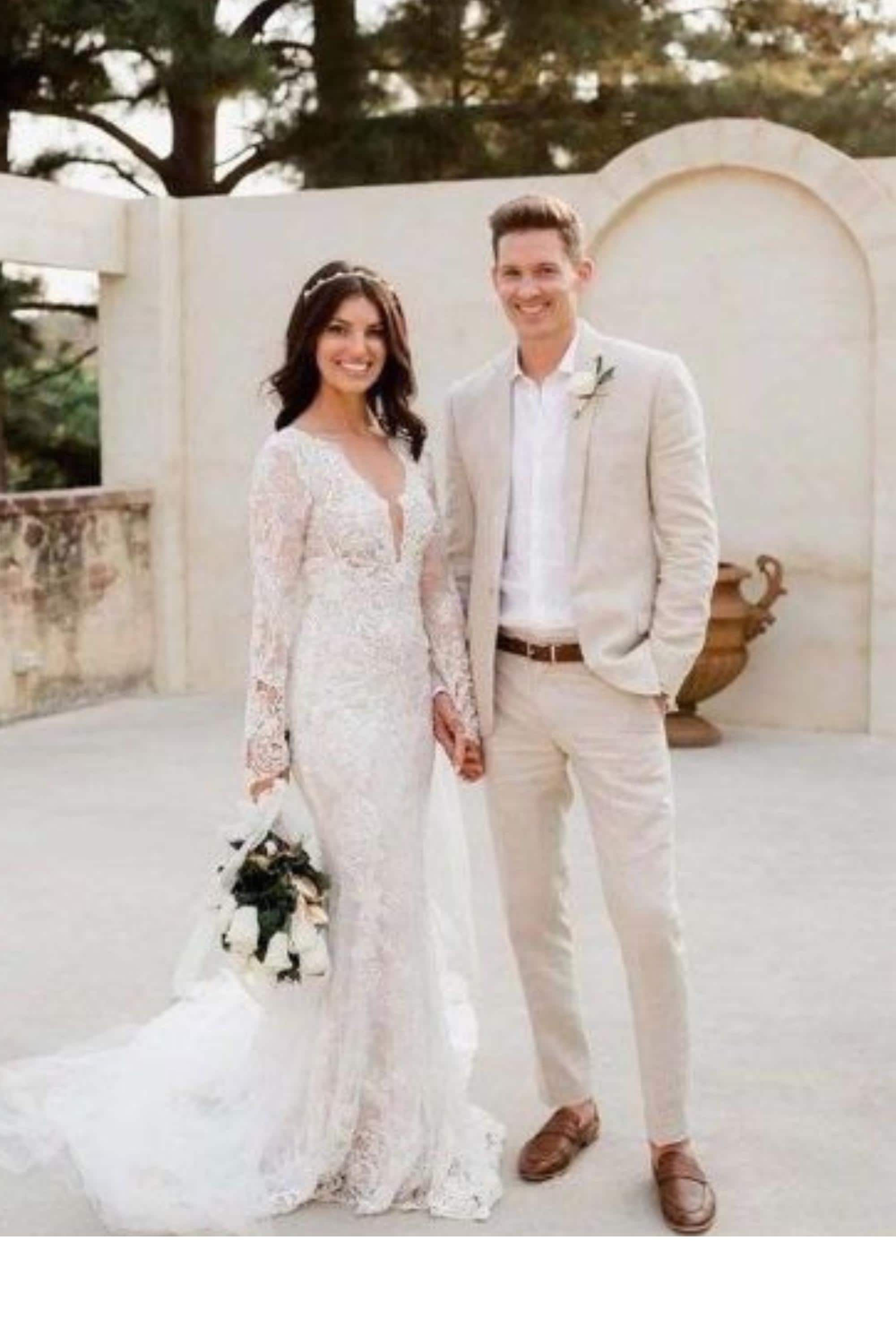 Classic Two Piece Cream Linen Suit Men's Suit for Groom and Groomsmen ...