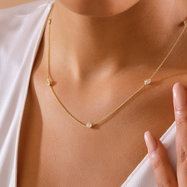 Dainty Gold Necklace - Etsy
