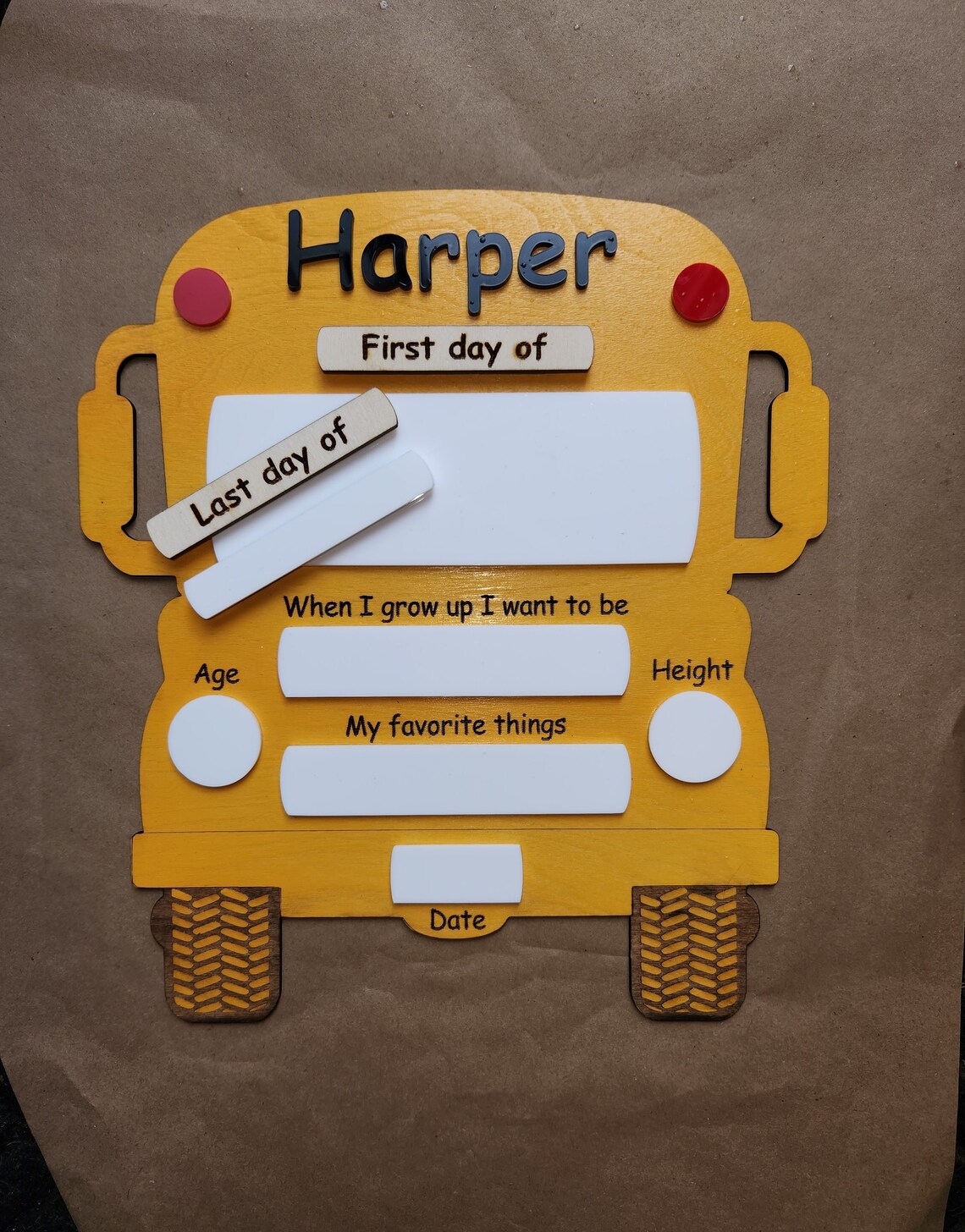First Day of School Bus Sign | Last Day of School Bus Sign | Back to ...