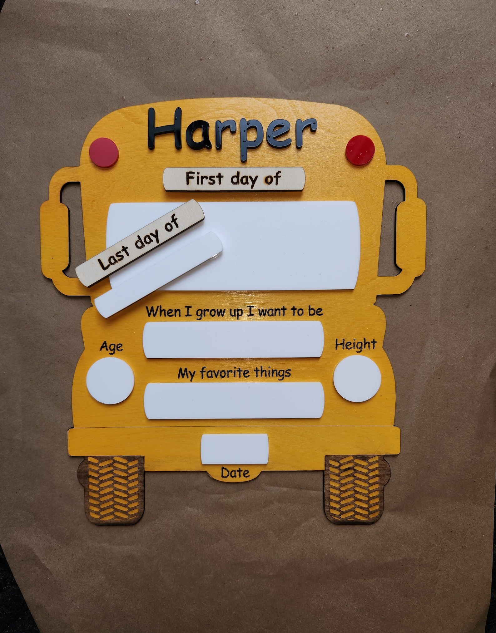 First Day of School Bus Sign | Last Day of School Bus Sign | Back to ...