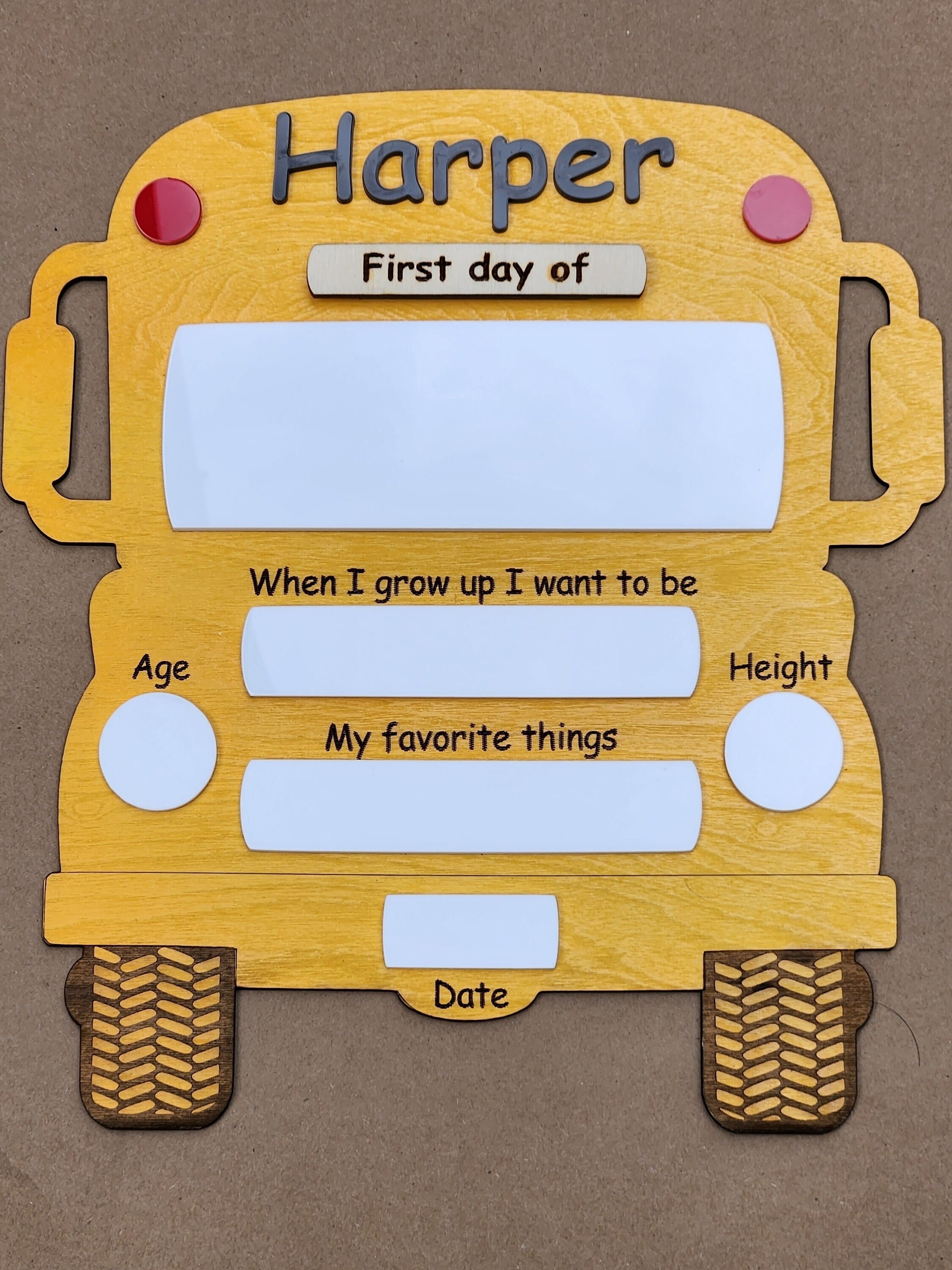 First Day of School Bus Sign | Last Day of School Bus Sign | Back to ...