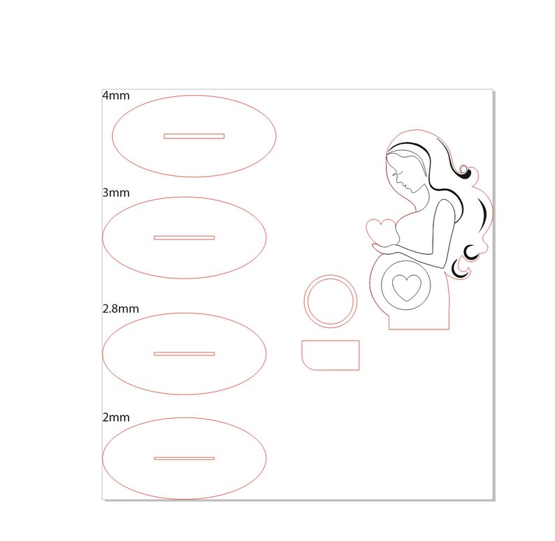 Baby Scan Photo Frame Laser Cut File, Ultrasound Photo Frame, Mum to Be ...