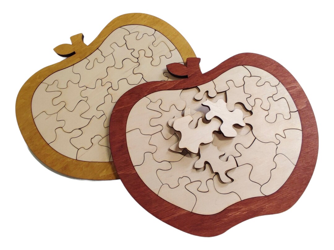 Wooden Apple Puzzle, Teacher Appreciation Gift, Personalized Teacher ...