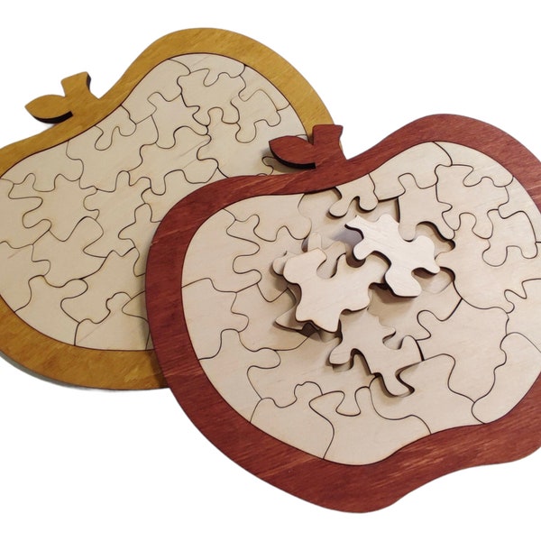 Apple Puzzle - Etsy
