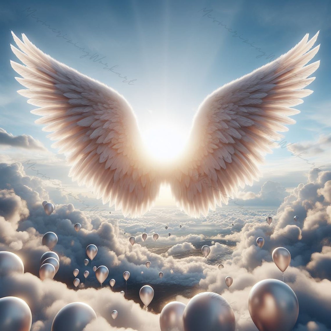 Heavenly Birthday in Loving Memory Birthday in Heaven Overlay Heaven ...