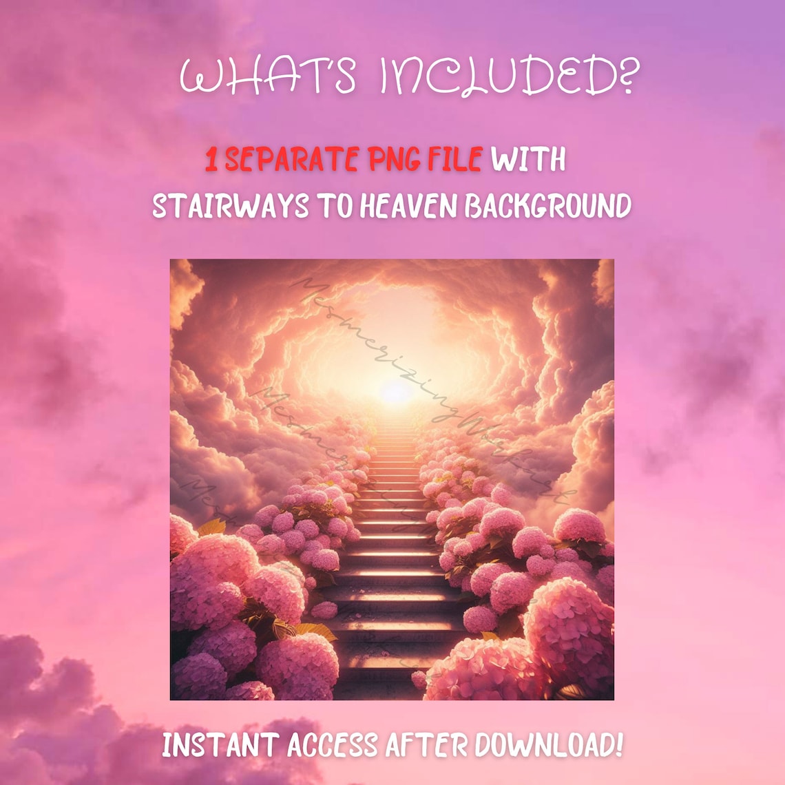 Heaven Background PNG Memorial Background Stairs to Heaven Memorial ...