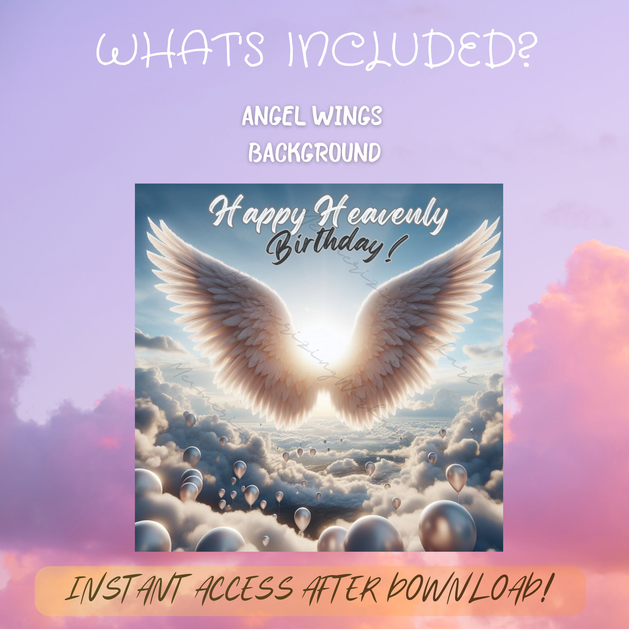 Happy Heavenly Birthday in Loving Memory Birthday in Heaven Overlay ...