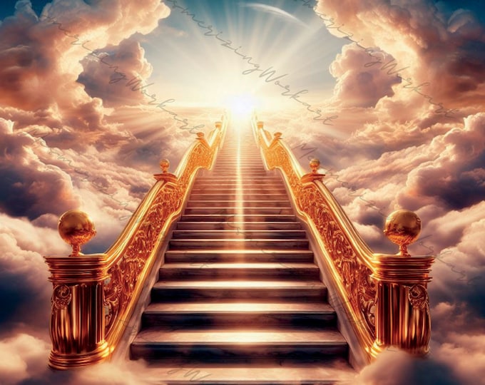 Pink Heaven Background PNG | Memorial Background | Stairs to Heaven ...