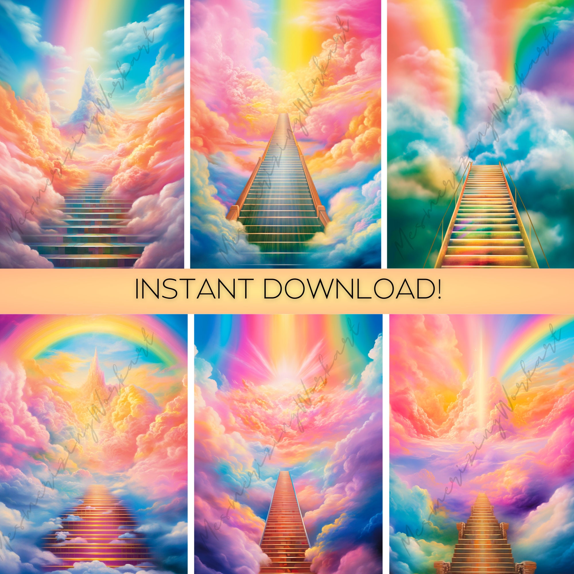 Rainbow Bridge, Paws in Heaven, Pet Loss, Instant Download, PNG, Dog ...