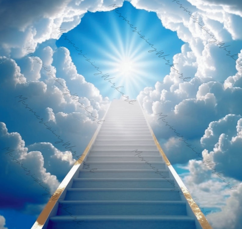 Memorial Background, Heaven Background, Rest in Heaven, Sublimation ...