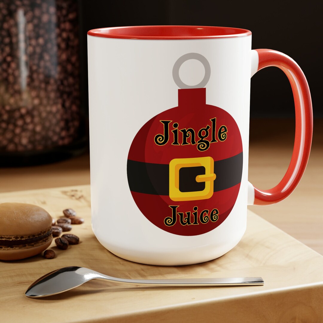 Christmas Jingle Juice Santa Coffee Mugs, 15oz - Etsy