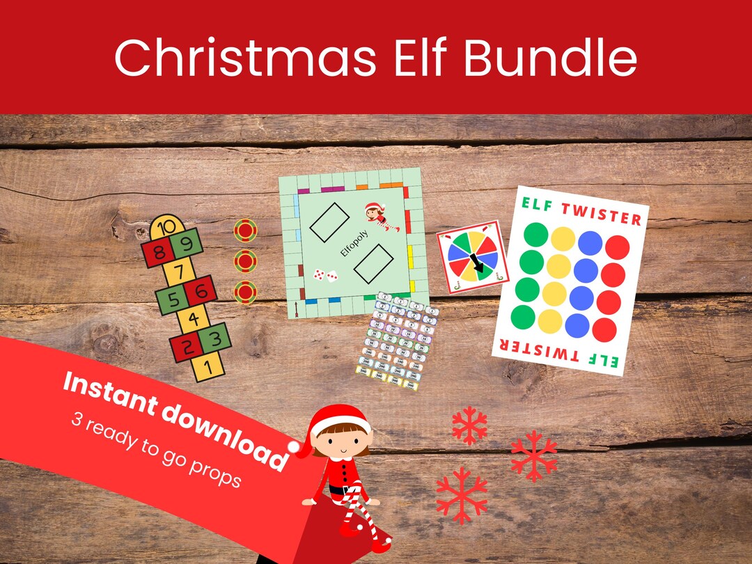 Christmas Elf Bundle Christmas Elf Activities Holiday Elf Ideas, Props ...