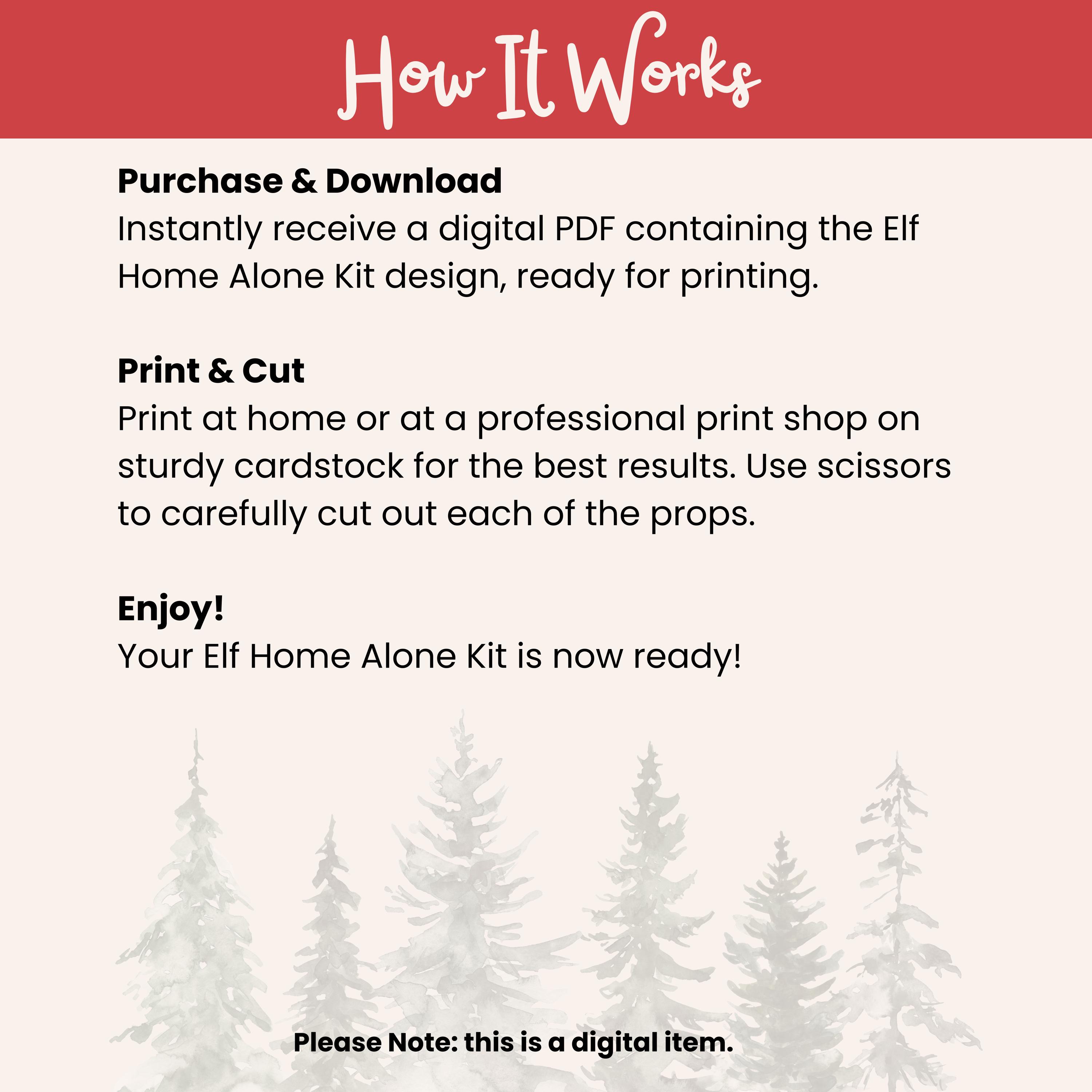 Home Alone Elf Printable, Home Alone Christmas Elf Props, Printable Elf ...