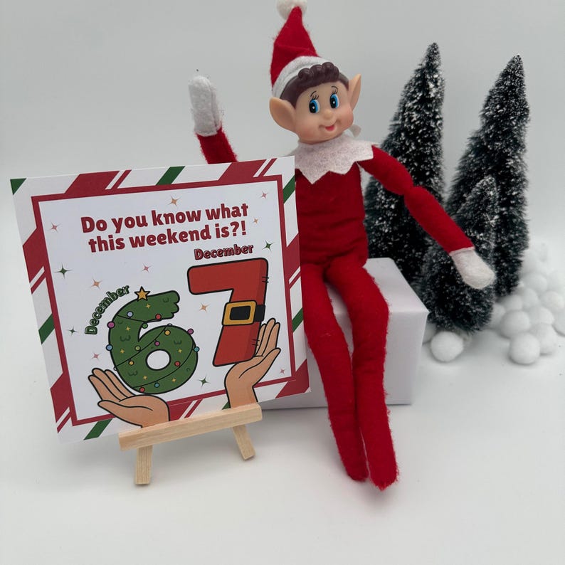 67 Elf Mega Bundle, Viral Six-seven Printable Kit 2025, Funny Elf Props ...