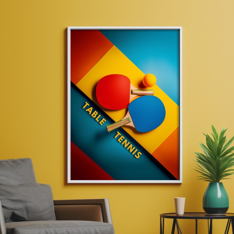 TABLE TENNIS | Ping Pong Poster | Printable 300 DPI | up to A1, up to ...