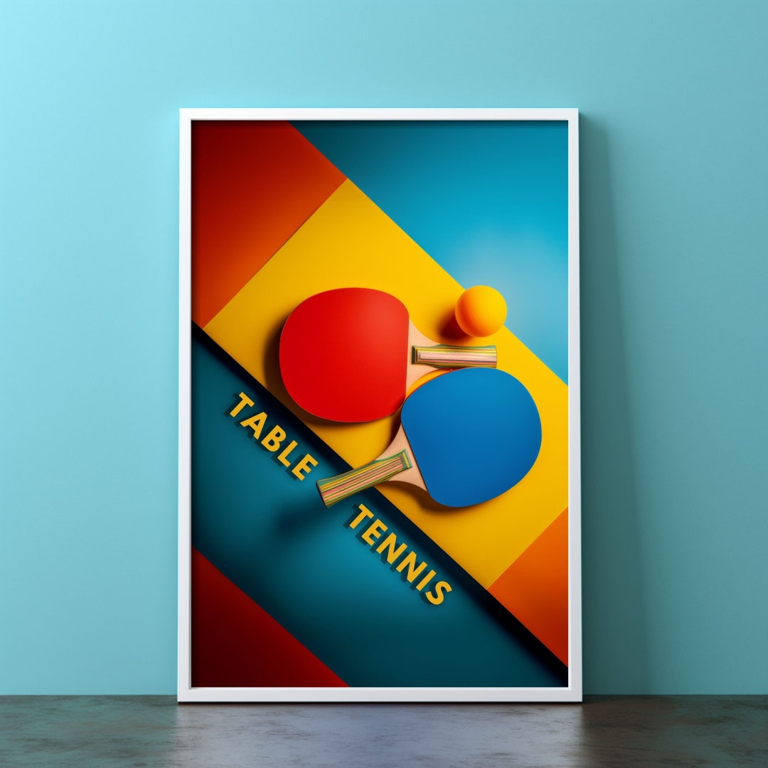 TABLE TENNIS | Ping Pong Poster | Printable 300 DPI | up to A1, up to ...