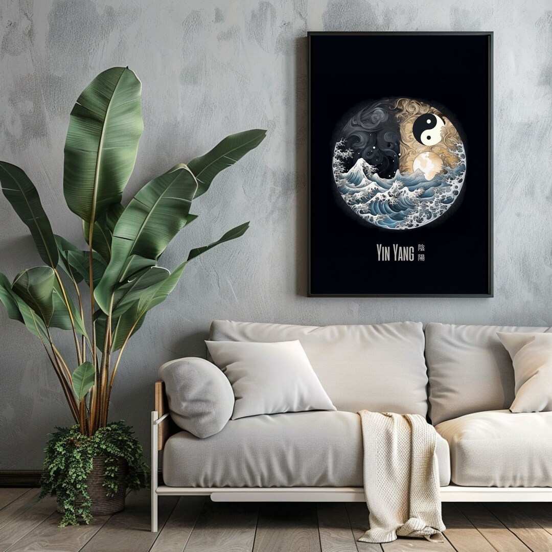 Yin Yang Wall Art #2 | Feng Shui Chinese Philosophy Symbol | 300 DPI ...